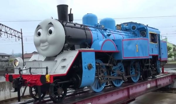 A Life-Size Thomas the Tank Engine Cruises through Japan - Neatorama